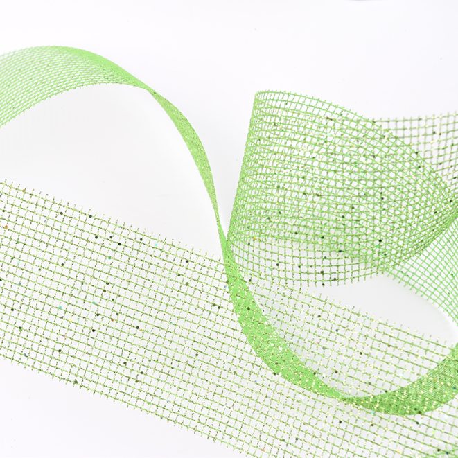Glitter Mesh Lime Ribbon – Shine Trimmings & Fabrics