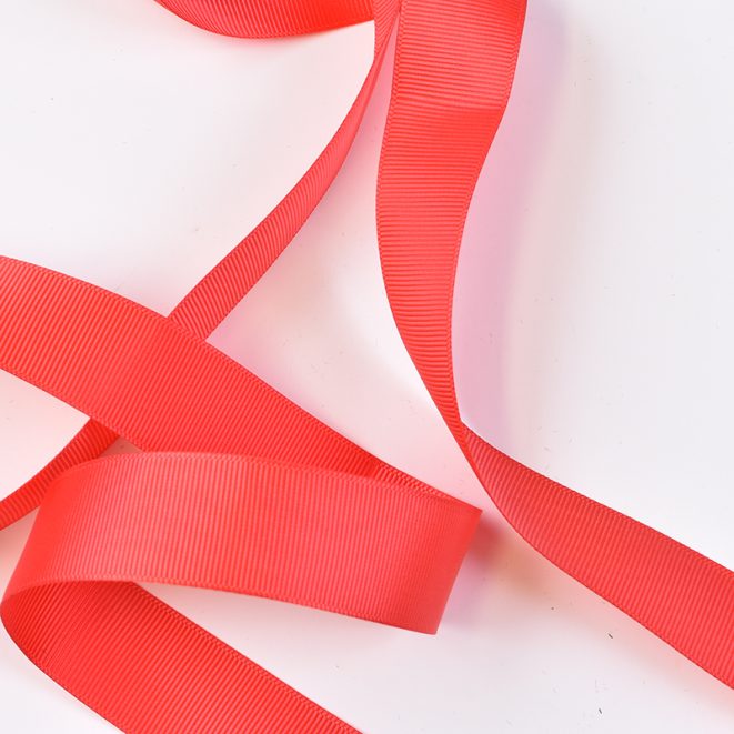 Mono Grosgrain Spice Red Ribbon | Shine Trimmings & Fabrics