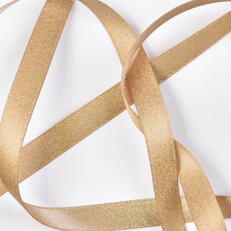 Satin Pearl Gold Ribbon – Shine Trimmings & Fabrics