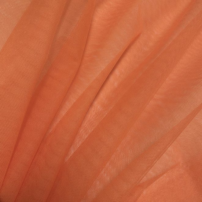 Net – Orange – Shine Trimmings & Fabrics
