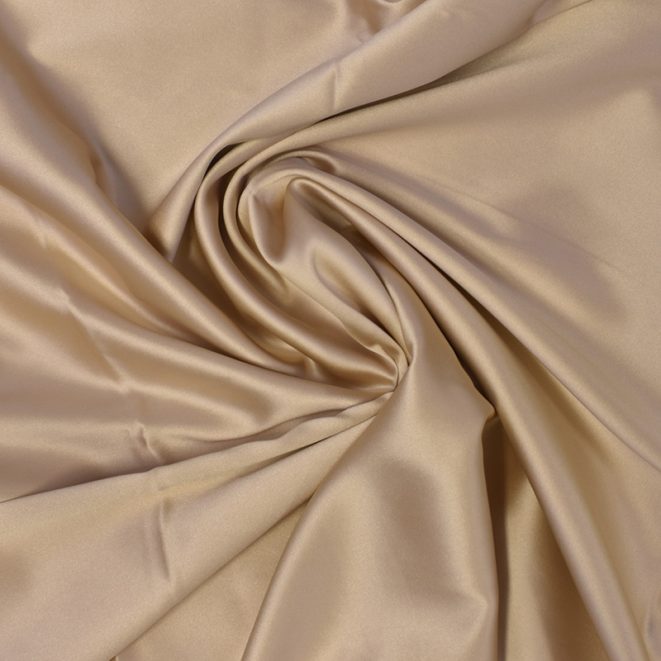 Celina Stretch Satin Beige – Shine Trimmings & Fabrics
