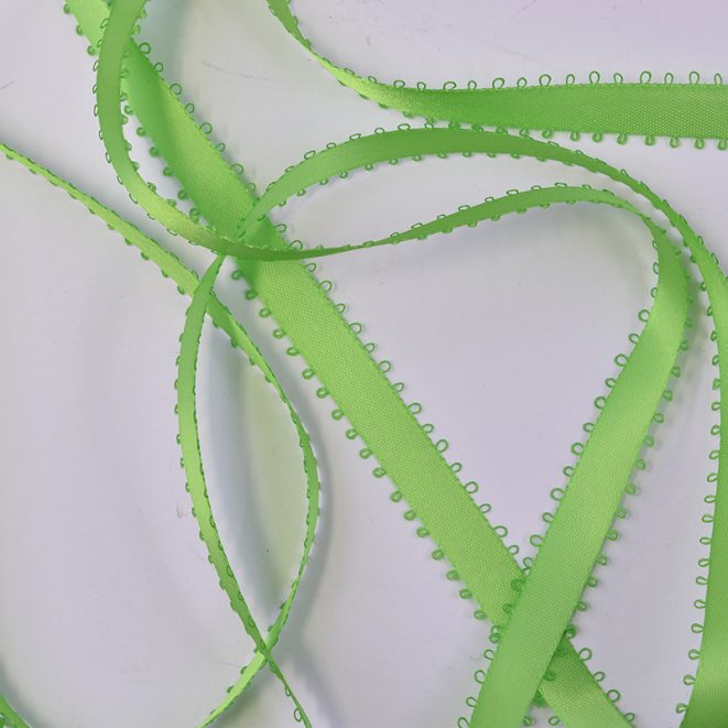 Picot Satin Ribbon Lime – Shine Trimmings & Fabrics