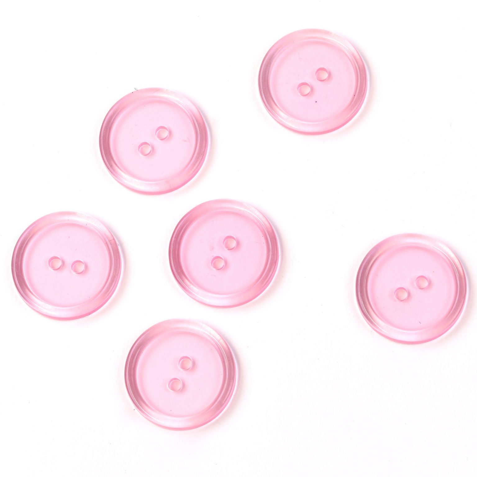 Transparent Button with Border Hot Pink – Shine Trimmings & Fabrics