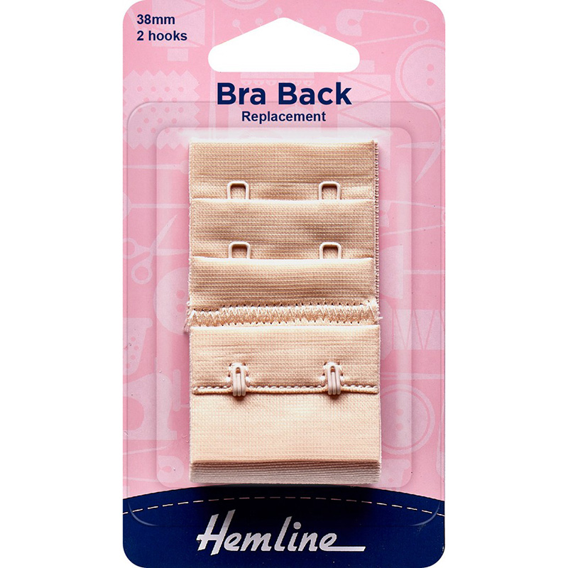 Hemline Bra Back Replacement 38mm Nude | Shine Trimmings & Fabrics