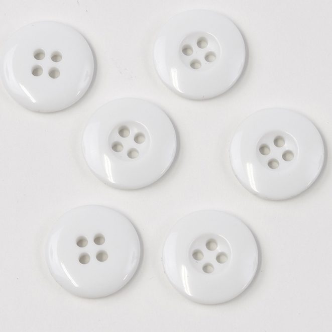 Round Button 4 Holes White – Shine Trimmings & Fabrics