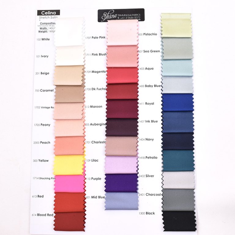 Sample Cards – Shine Trimmings & Fabrics