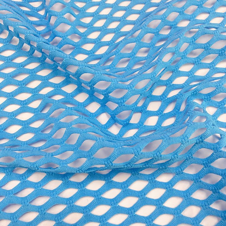 Large Hole Fishnet – Azure – 4 Way Stretch – Shine Trimmings & Fabrics