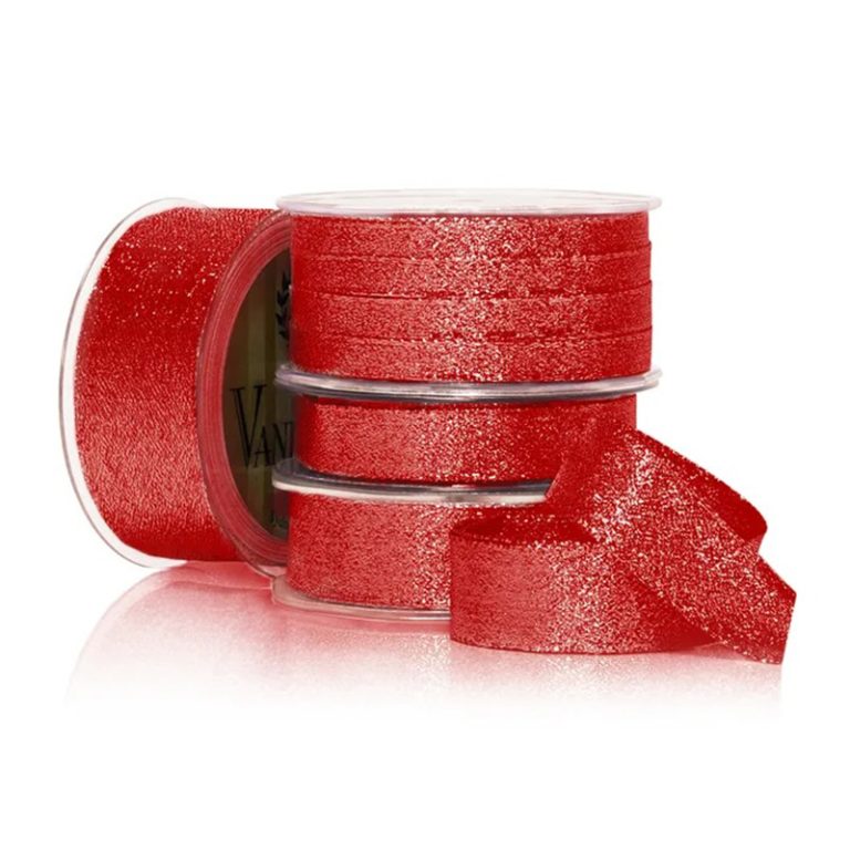 Stellar Red Ribbon – Shine Trimmings & Fabrics