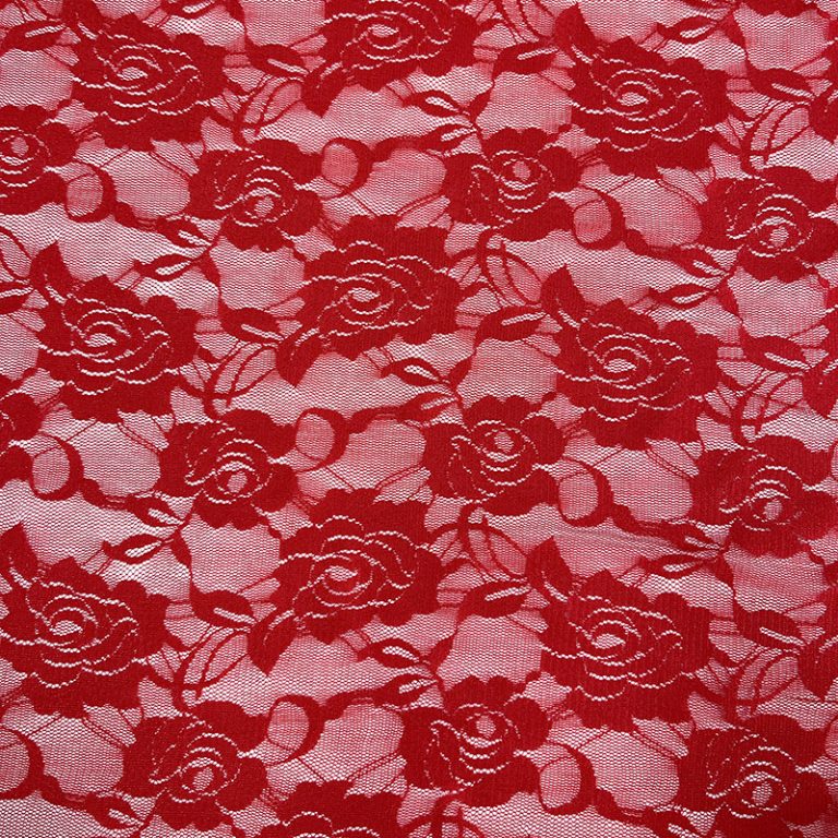 Valentina Stretch Lace Red – Shine Trimmings & Fabrics