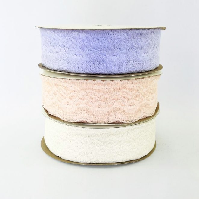 Nylon Lace Trimming 214 – Full Roll – 57mm – Shine Trimmings & Fabrics